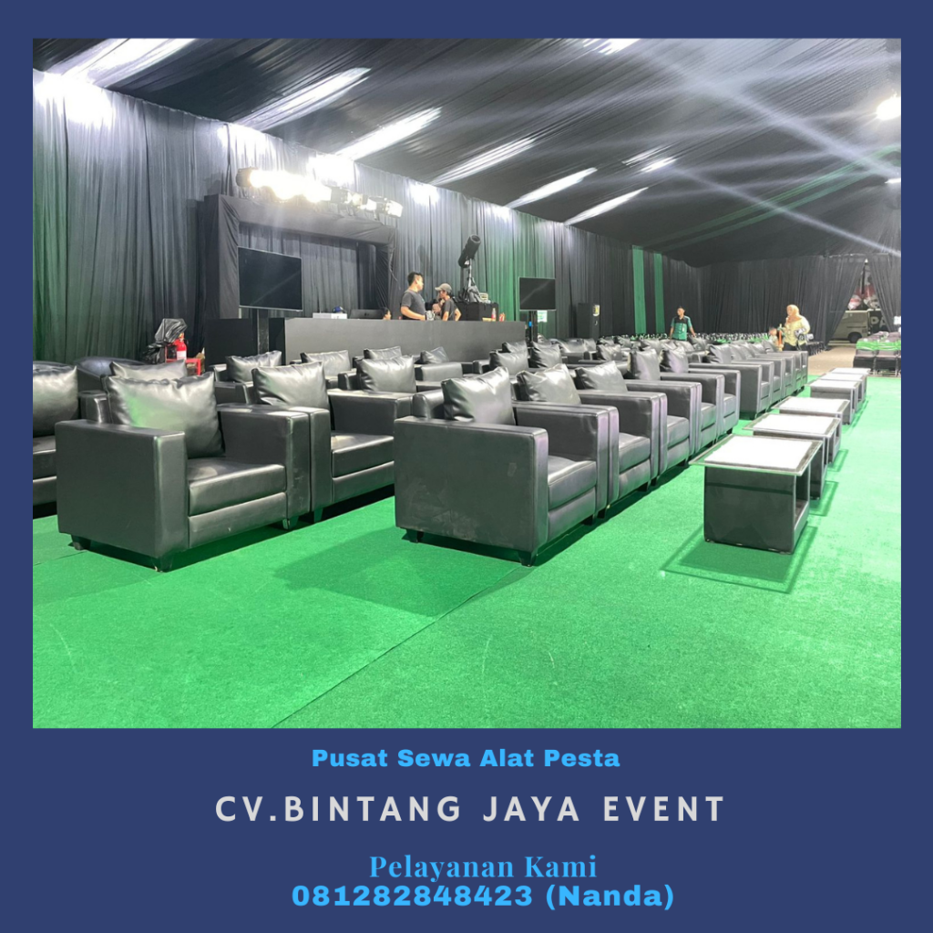 Jasa Sewa Sofa Hitam Dan Kursi Cover Hitam Jakarta